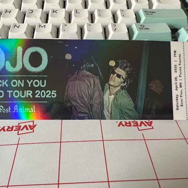 Djo Tour Custom Personalized Concert Ticket - Etsy