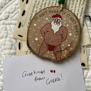 Set of 14 Greek Santa Christmas Greeting Card, Καλά Χριστούγεννα ...