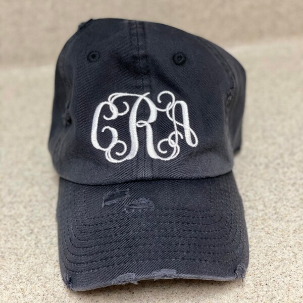 Monogrammed Hat, Personalized Hat, Ladies Monogram Hat, Monogrammed Cap ...