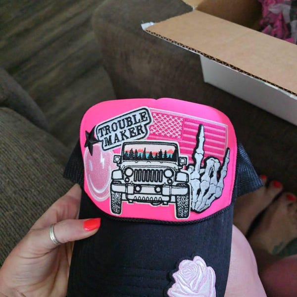 Tequila Bandit Trucker Hat, Blue Glitter - Etsy