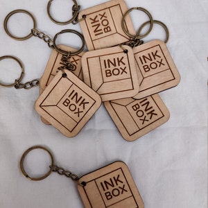 Pack of 50 Custom Rectangular Keychains With Business Logo | Etsy