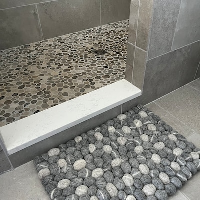 Large Wool Pebble Stone Oval Rug / Handmade Wool Felt - Etsy