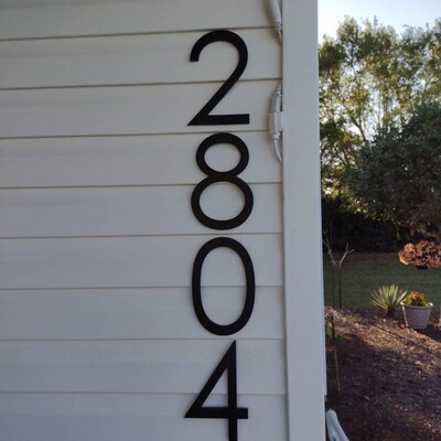 8 Inch Modern House Numbers Letters - Etsy