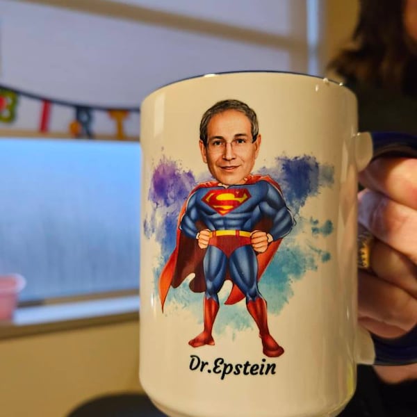 Custom Super Dad Mug, Hero Dad Mug, Personalized Father Mug Photo ...