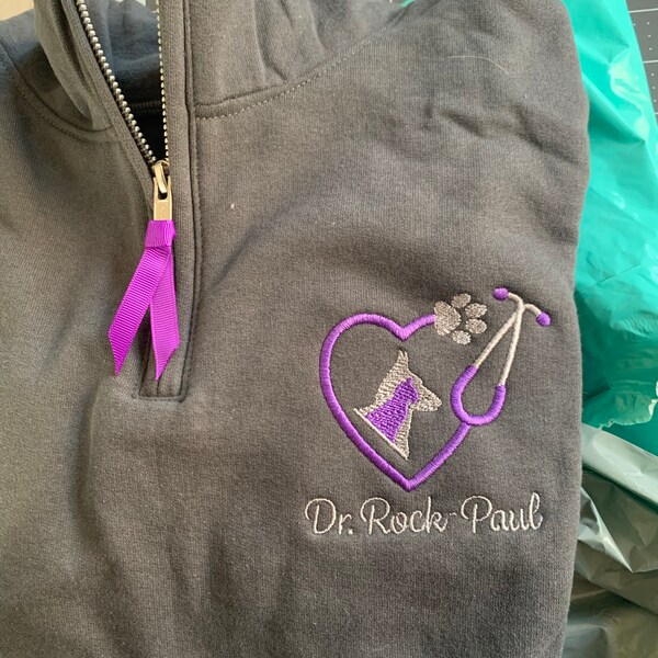 Personalized Vet Tech Pullover, RVT Sweatshirt, Vet Assistant ...