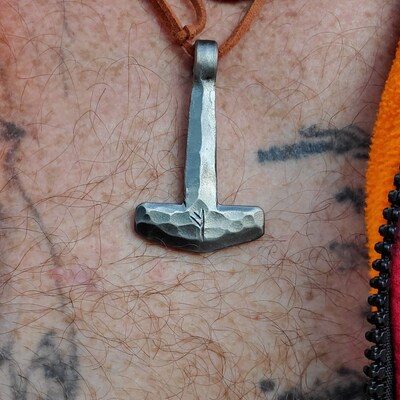 Handmade, Forged, Blacksmith, Viking, Norse, Thor Hammer, Mjollnir ...
