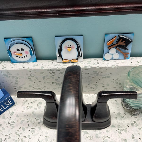 Winter MINI Leaning Ladder Tiles | Home Decor, Tiered Tray Decor ...