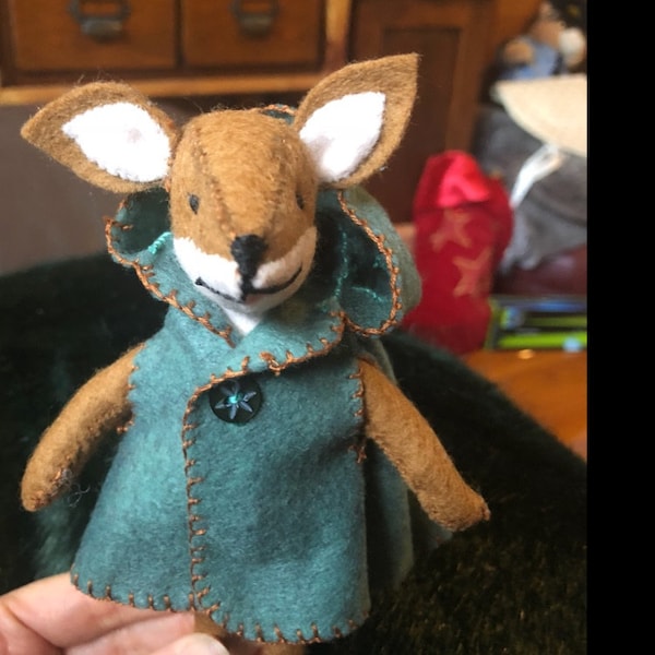 Charlotte Fox's Cloak PDF Pattern, Felt Cloak Pattern, Miniature ...