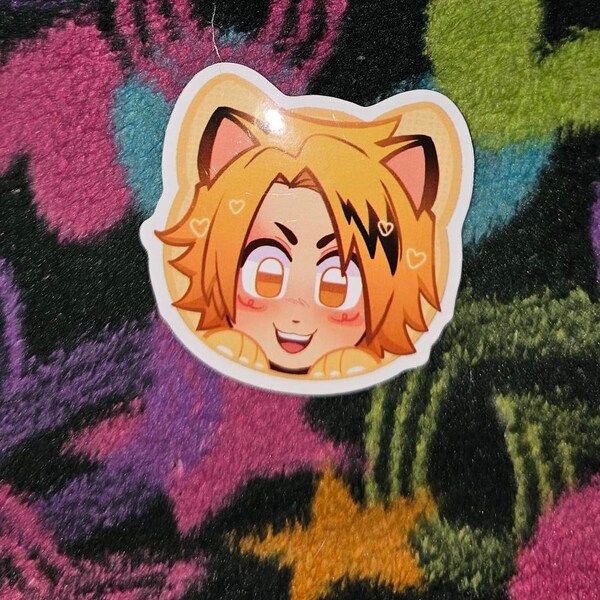 MHA Kitty Stickers - Etsy