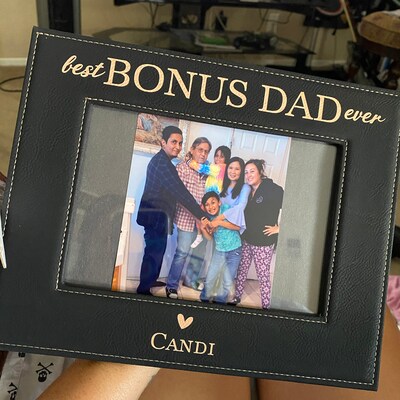 Bonus Dad Picture Frame Step Dad Picture Frame Father's Day Gift for ...