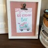 Ice Cream Bar Sign Ice Cream Social Birthday Ice Cream Truck Party Sign ...