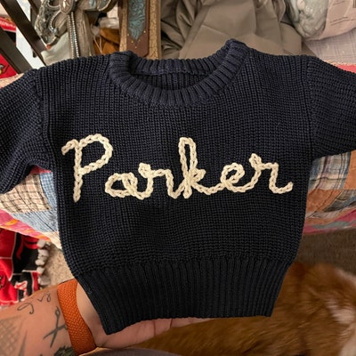 FAST SHIP Baby and Toddler Personalized Name Sweaters - Etsy
