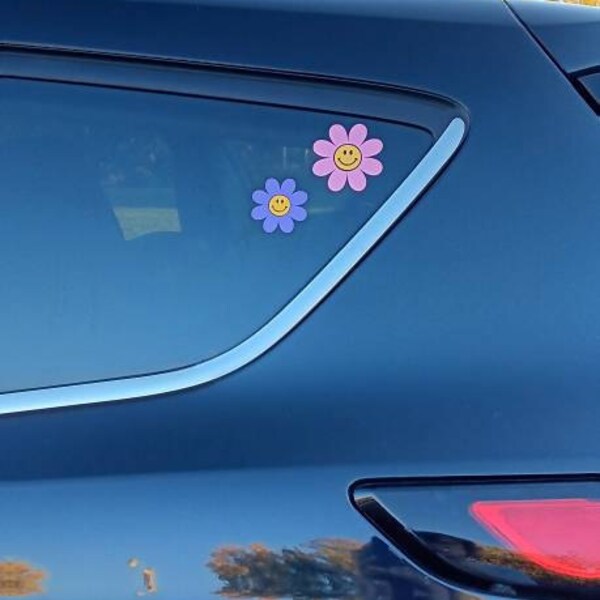 Daisy Vinyl Decal Daisy Decal Daisy Car Decal Hippie Car Decal Flower ...