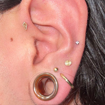 1 Pair 2 Pieces Solid Pink Pinchers Spirals Glass - Etsy