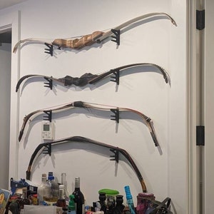 Wall Mount Bow Holder Bow Hanger Bow Rack - Etsy