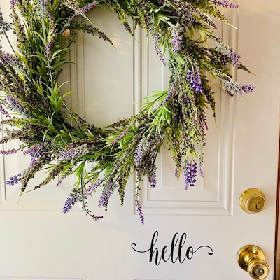 Hello Decal Goodbye Decal Rustic Decor Farmhouse Decor - Etsy