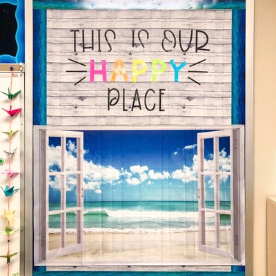 Bulletin Board Letters This is Our Happy Place Classroom Décor Teacher ...