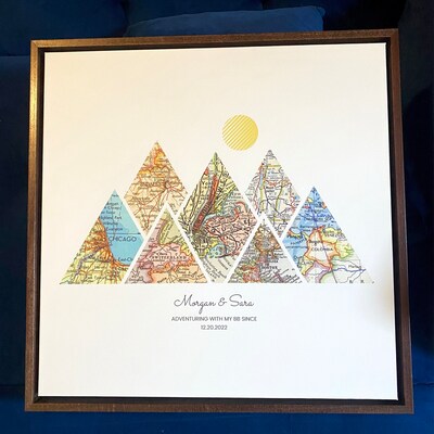 Personalized Milestones Map™ Housewarming Gift, Moving Gift 3-13 ...