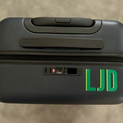 Double-layer Vinyl Monogram Decal Shadow Block Monogram Decal Monogram ...