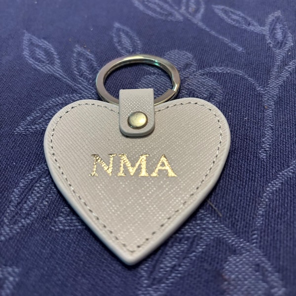 Personalised Notebook: Hand Stamped Initial Journal | A5 PU Leather ...