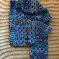 CROCHET PATTERN & VIDEO/ Mini Pop Cardigan Crochet Pattern / Easy Top ...