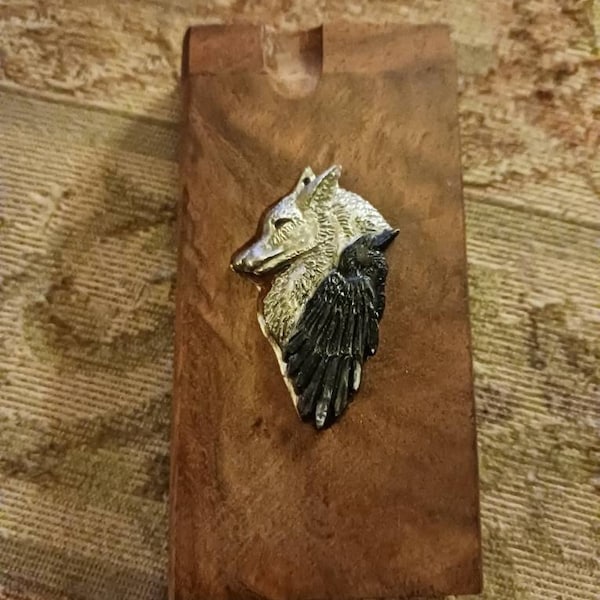 Ravenwolf.....hand Carved in Fine Pewter Black Raven - Etsy
