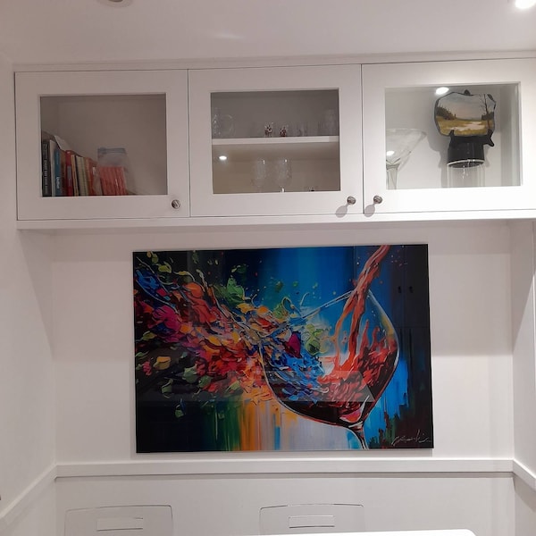 Beautiful Stained Glass Effect Wall Art, HD Digital Print on Glass ...