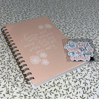 Spiral Notebooks Soft Cover Journal Faith Notebook Praise God From Whom ...