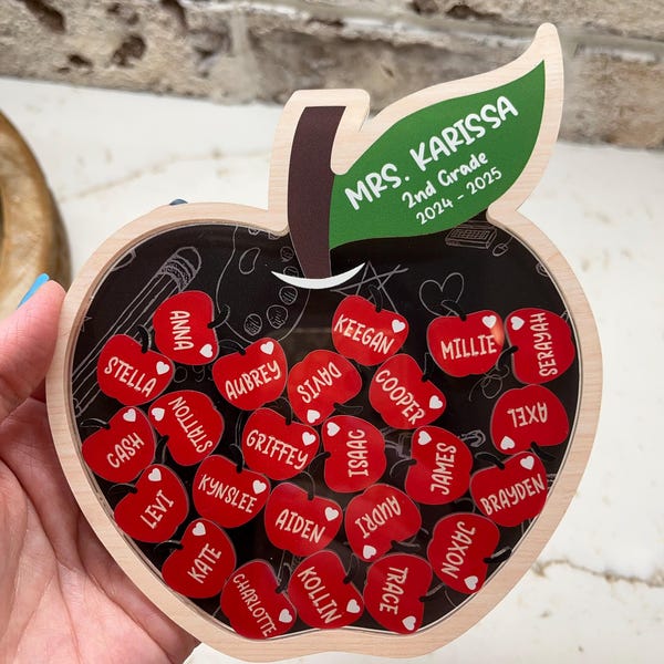 Personalized Teacher Door Sign, Classroom Decor, Floral Teacher Name ...