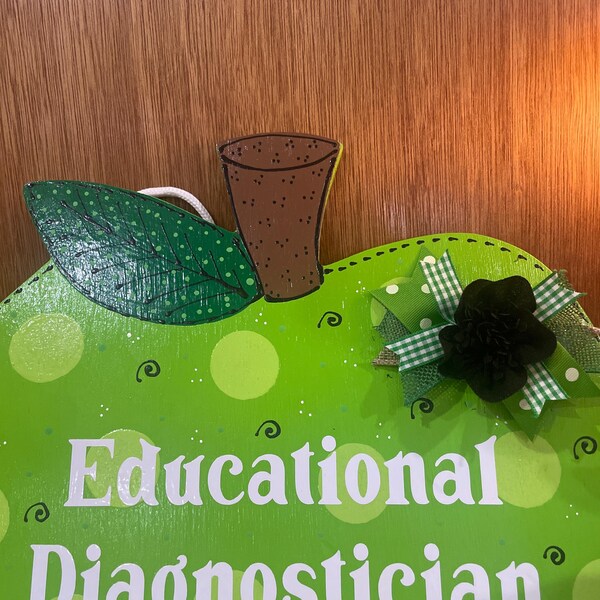 APPLE Kitchen Rules SIGN Wall Hanger Hanging Plaque Handcrafted Hand ...