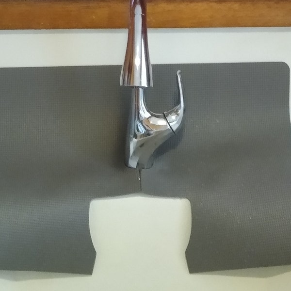 White Double SINK EDGE GUARD, Kitchen, Splash and Countertop Protector ...