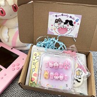 Pikmin Hand-painted Press-on Nails - Etsy Canada