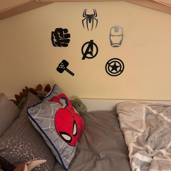 Marvel Avengers Sets of 6 Wood Wall Art , Nursery Wooden Home Decor ...