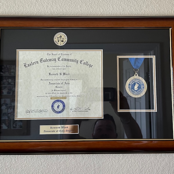 Four Certificate Frame Degree Framing Holds 4 Diploma Quadruple Documents Framing Professional ...
