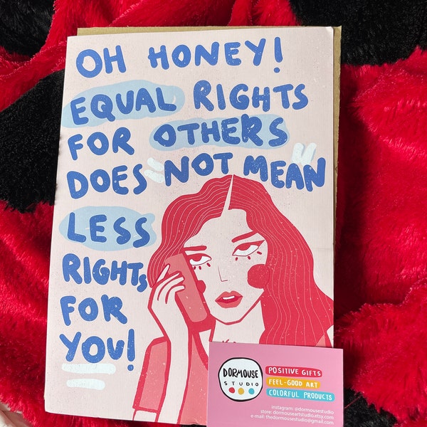 Equality Poster | Equal Rights Art Print | Retro Home Decor | BLM ...