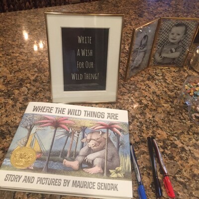 Where the Wild Things Are Digital Printable Chalkboard File for Party ...