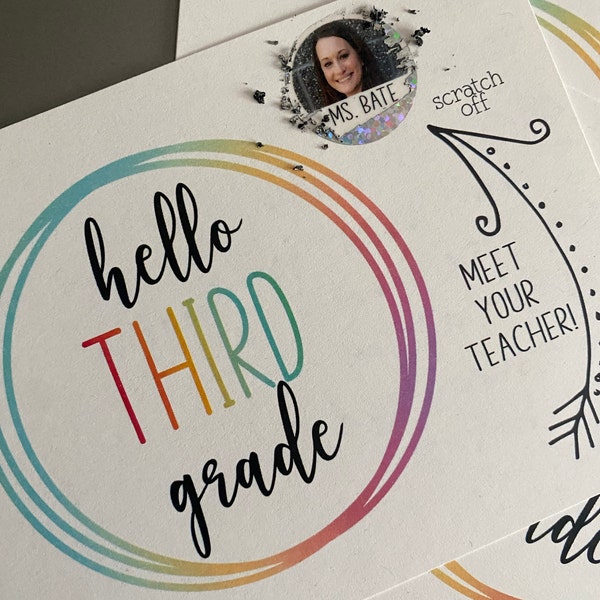 Scratch off Postcard - Welcome Postcard for Students or Kids - Note ...