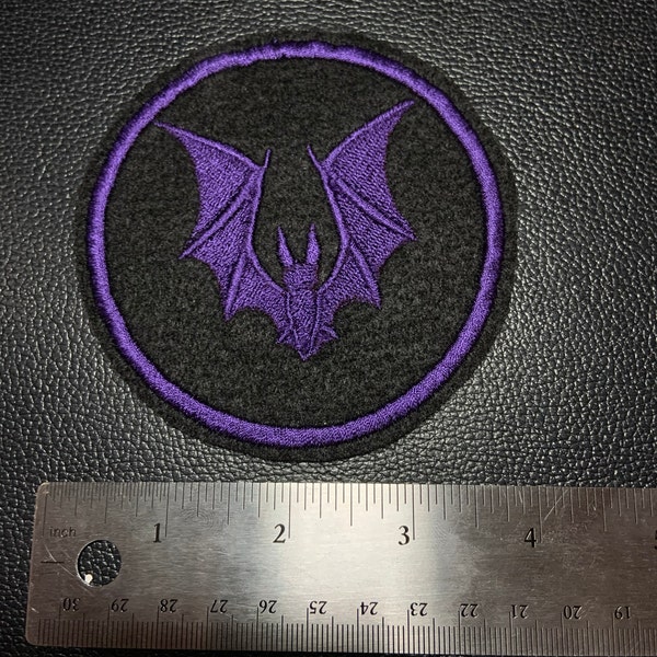 Bat Patch, Goth Bat, Vampire Bat, Iron on Patch, Gothic Patch ...