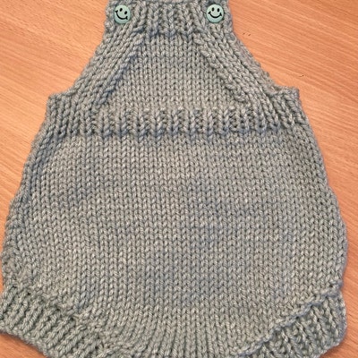 Baby Playsuit Knitting Pattern Pip Knitted Romper PDF Knitting Pattern ...