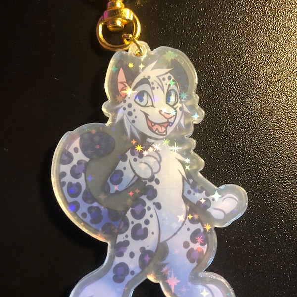 Furry Keychains - Acrylic With Holographic Effect - Etsy