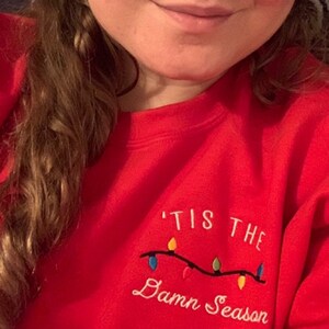 Embroidered It's Ski Season Sweatshirt Christmas Apparel Oversized ...