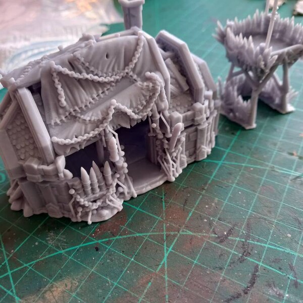 Arkenfel Barracks Fantasy Tabletop Terrain, Wargaming 10mm - Etsy