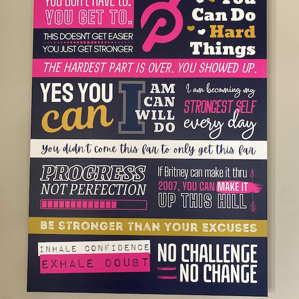 Custom Order for Motivational Poster Fitspiration Quotes (4 Sizes ...