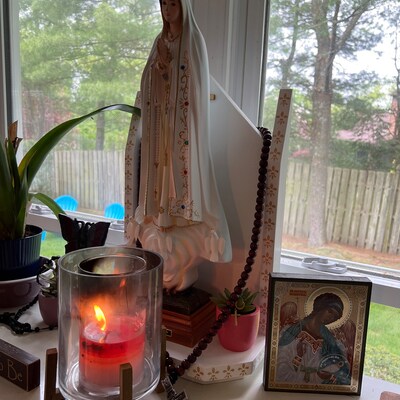 Catholic Clock Shrine - Etsy