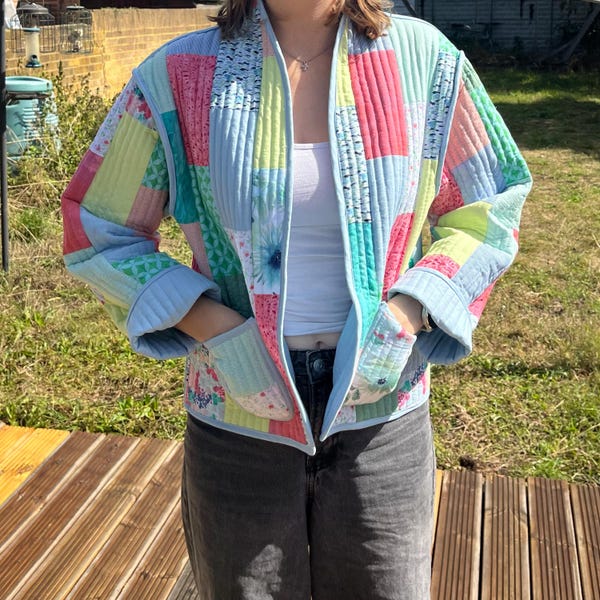 DIY Clover Quilted Jacket Sewing Pattern, Handcrafted Design Sewing ...