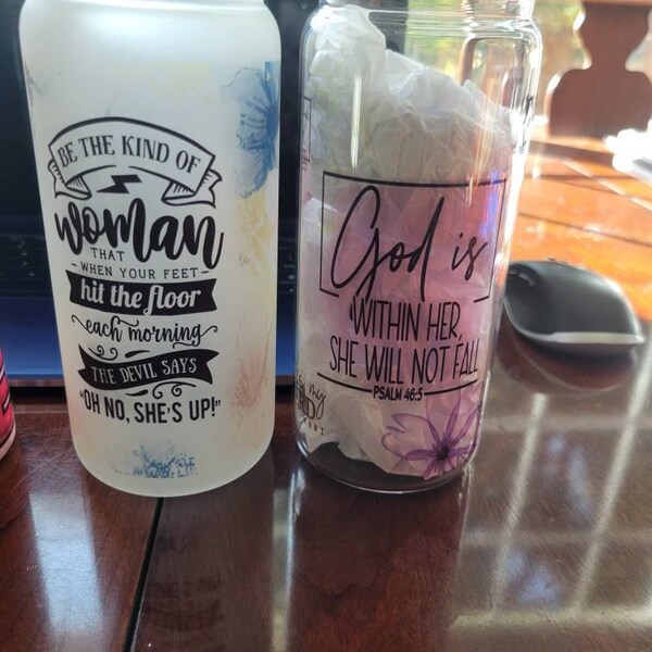 Bible Verses 16oz Libbey Can Tumbler Wrap PNG File • Religious ...