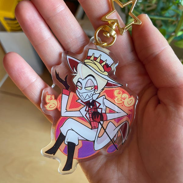 Helluva Boss Acrylic Epoxy Keychains Blitz Stolas Moxxie Millie ...