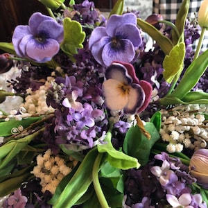 Pansy Stem Felt Artificial Flower - Etsy