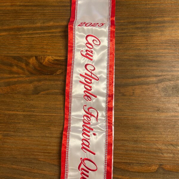 Personalized Embroidery Lace Sash Custom Lace Sash Lace Sash Customize ...