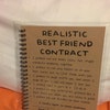 Realistic Best Friend Contract - 5 X 7 Journal - Etsy